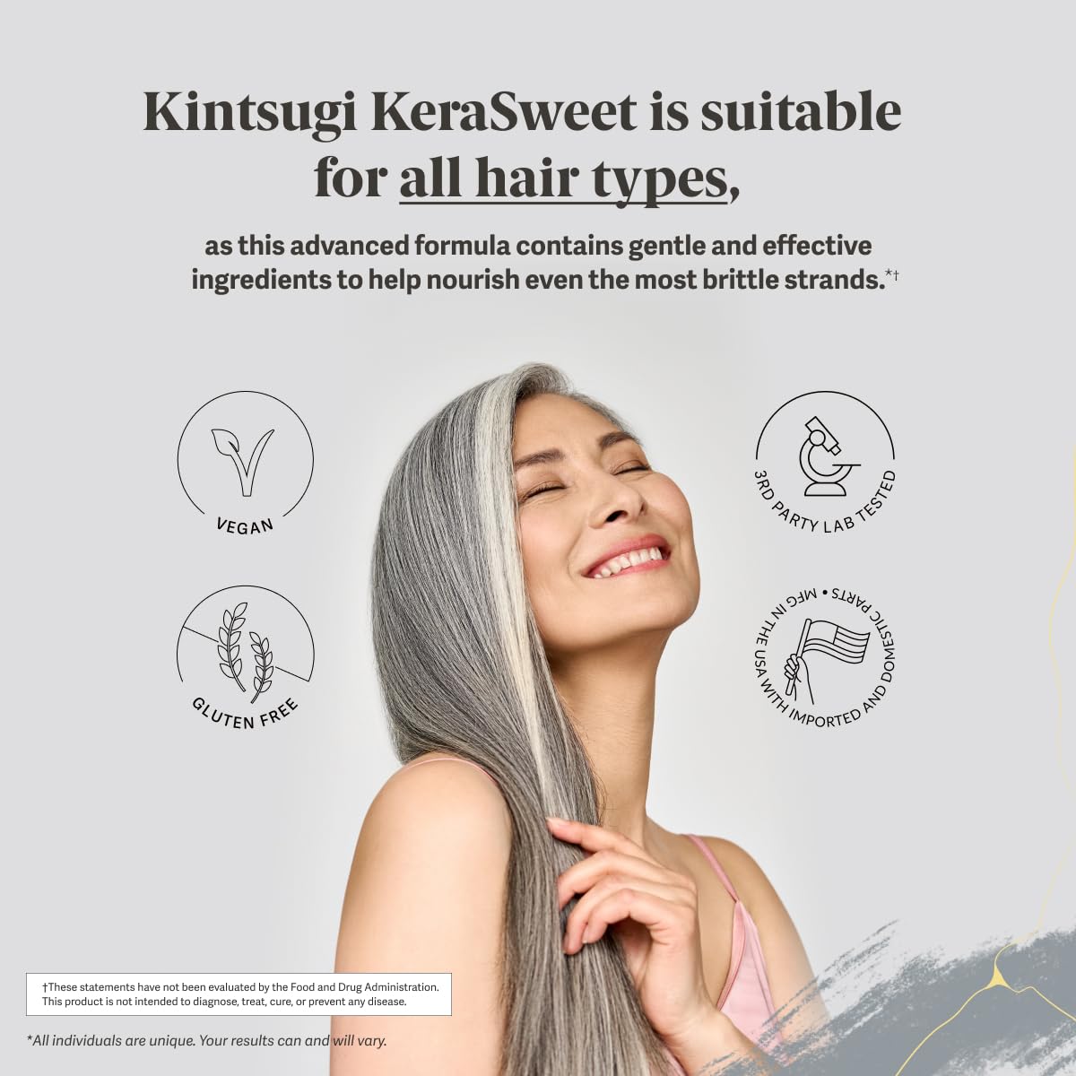 Kintsugi gummies for healthy strands