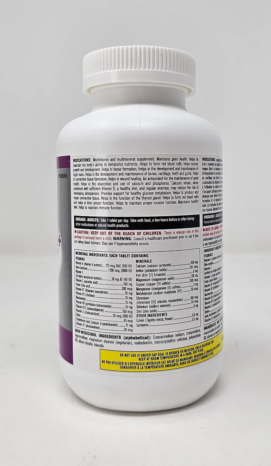 Kirkland 50 plus multivitamin tablets