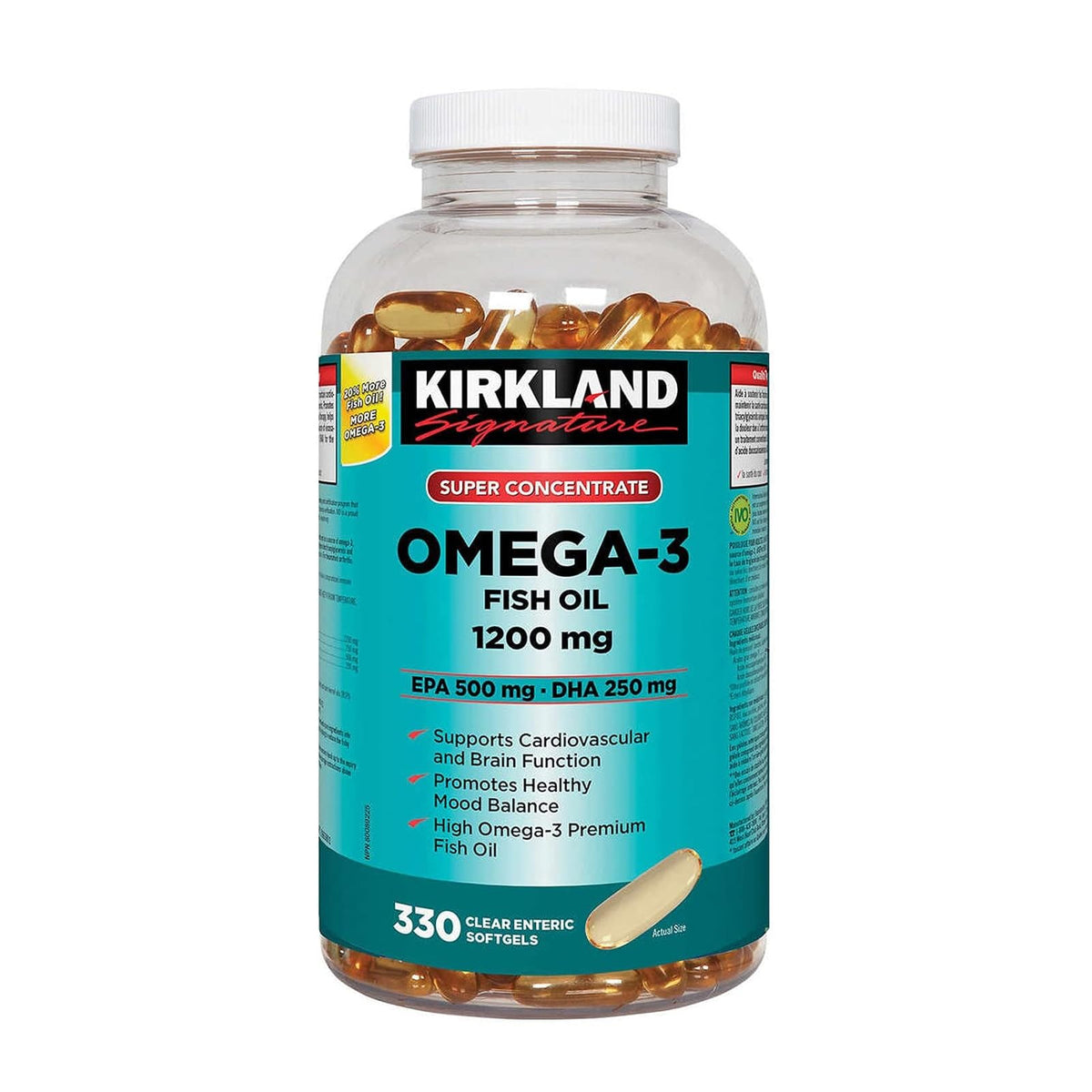 Kirkland fish oil softgels 1000 mg