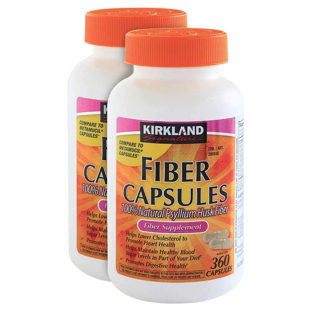 Kirkland psyllium fiber capsules for digestion