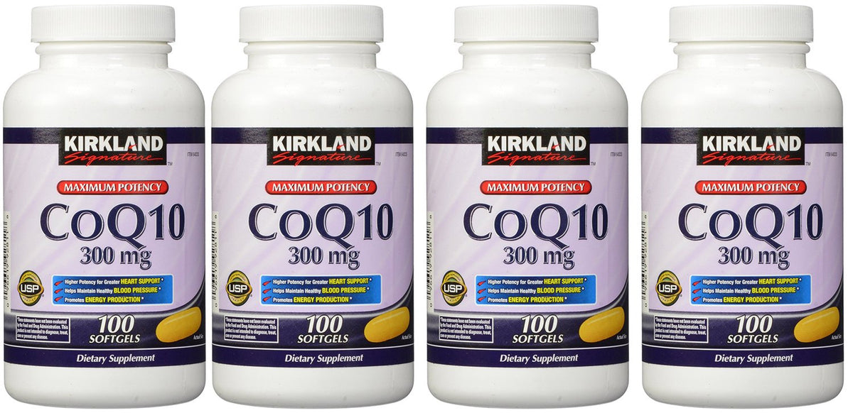 Kirkland Signature CoQ10 softgels for heart health