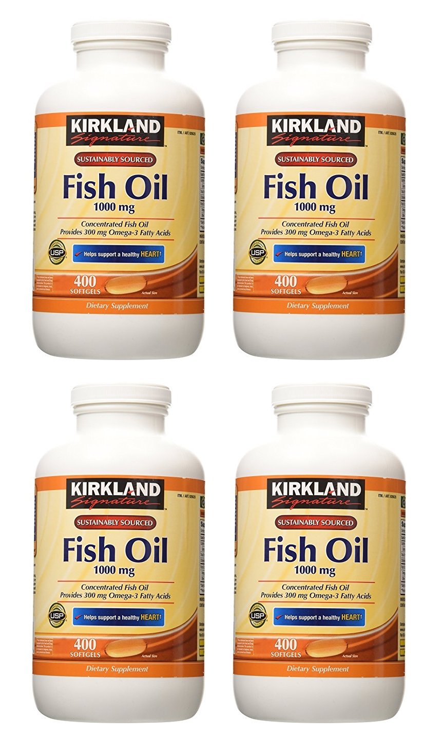 Kirkland Signature fish oil softgels