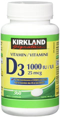 Kirkland Vitamin D3 1000 IU tablets