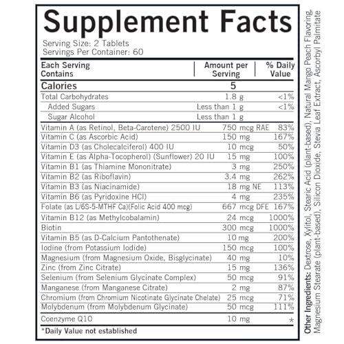 Kirkman kids multivitamin with 5-MTHF