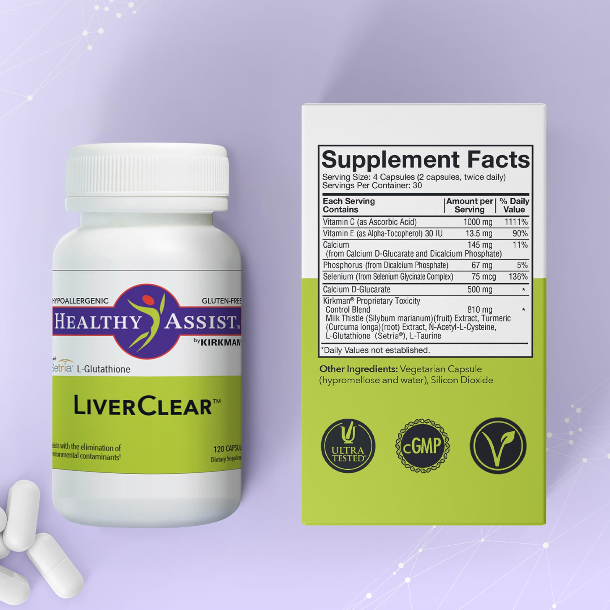 Kirkman LiverClear for natural cleansing