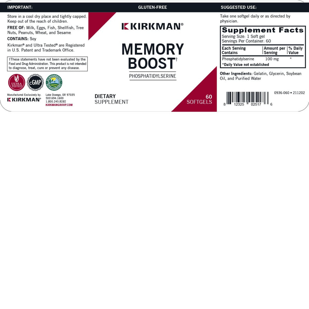 Kirkman vitamins for mental clarity