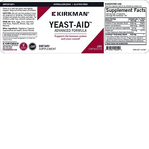 Kirkman yeast aid for wellness