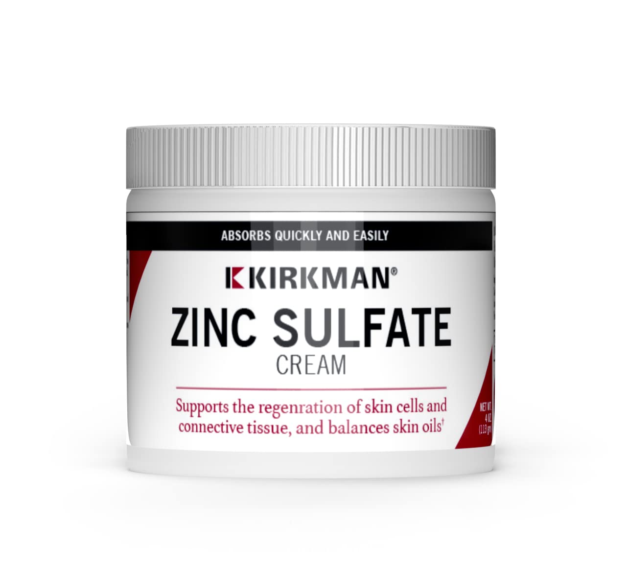 Kirkman zinc sulfate cream benefits
