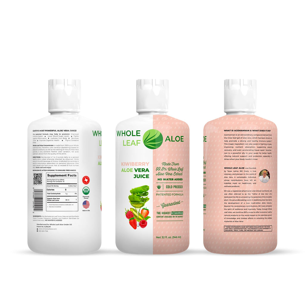 kiwi berry flavored aloe vera gel
