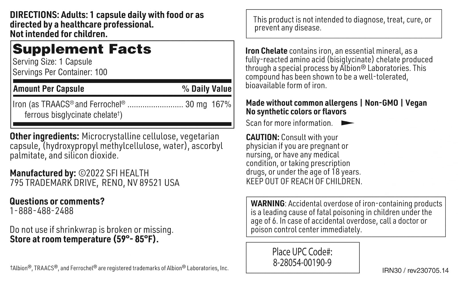 Klaire Labs chelated iron benefits