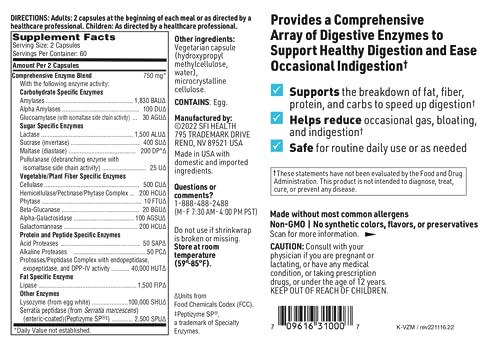 Klaire Labs enzymes for improved nutrient absorption