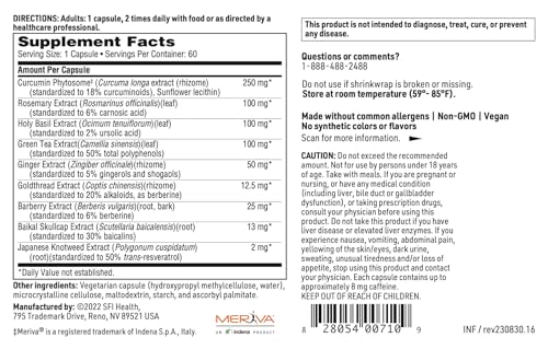 Klaire Labs health supplements for inflammation