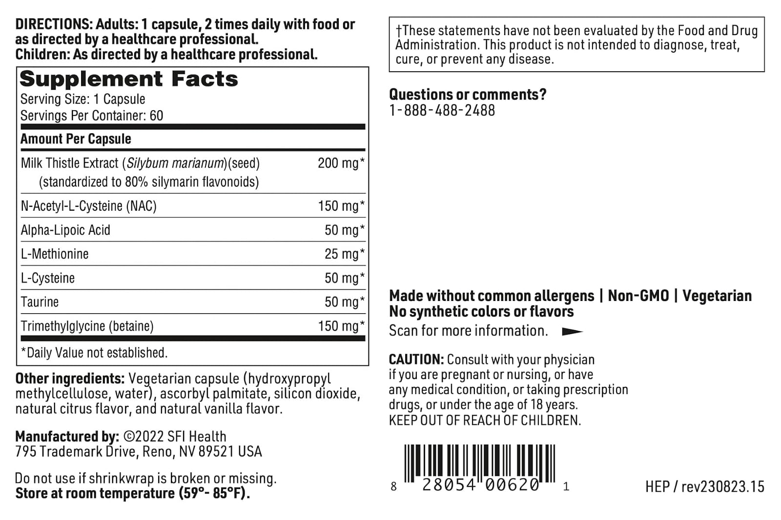 Klaire Labs Hepatothera capsules
