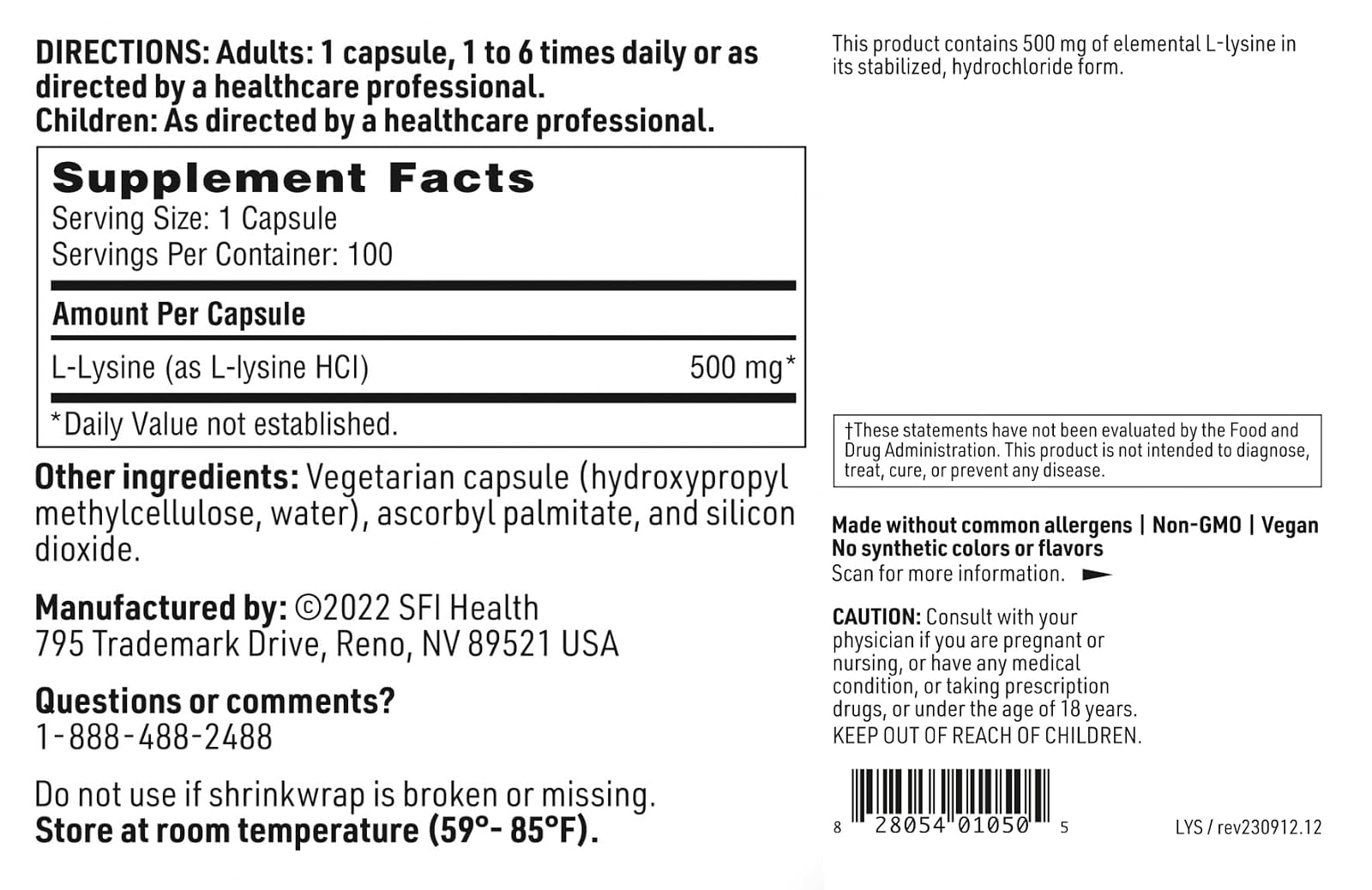 Klaire Labs L-Lysine for pets