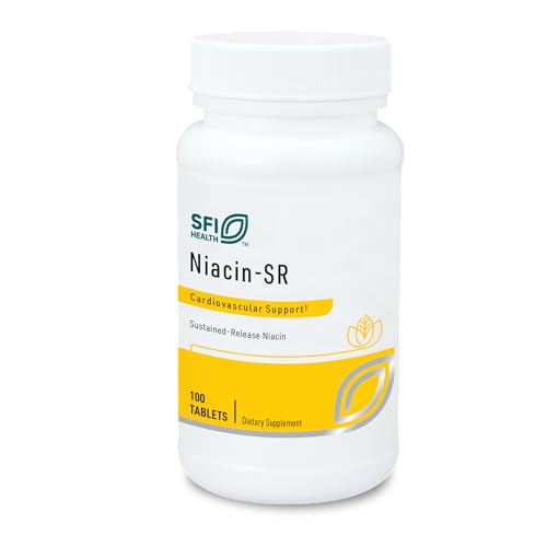 Klaire Labs Niacin-SR 500 mg tablets