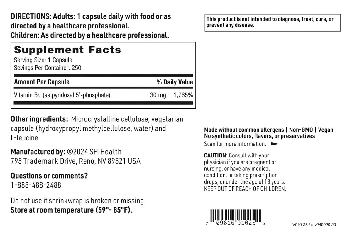 Klaire Labs P-5-P for energy metabolism