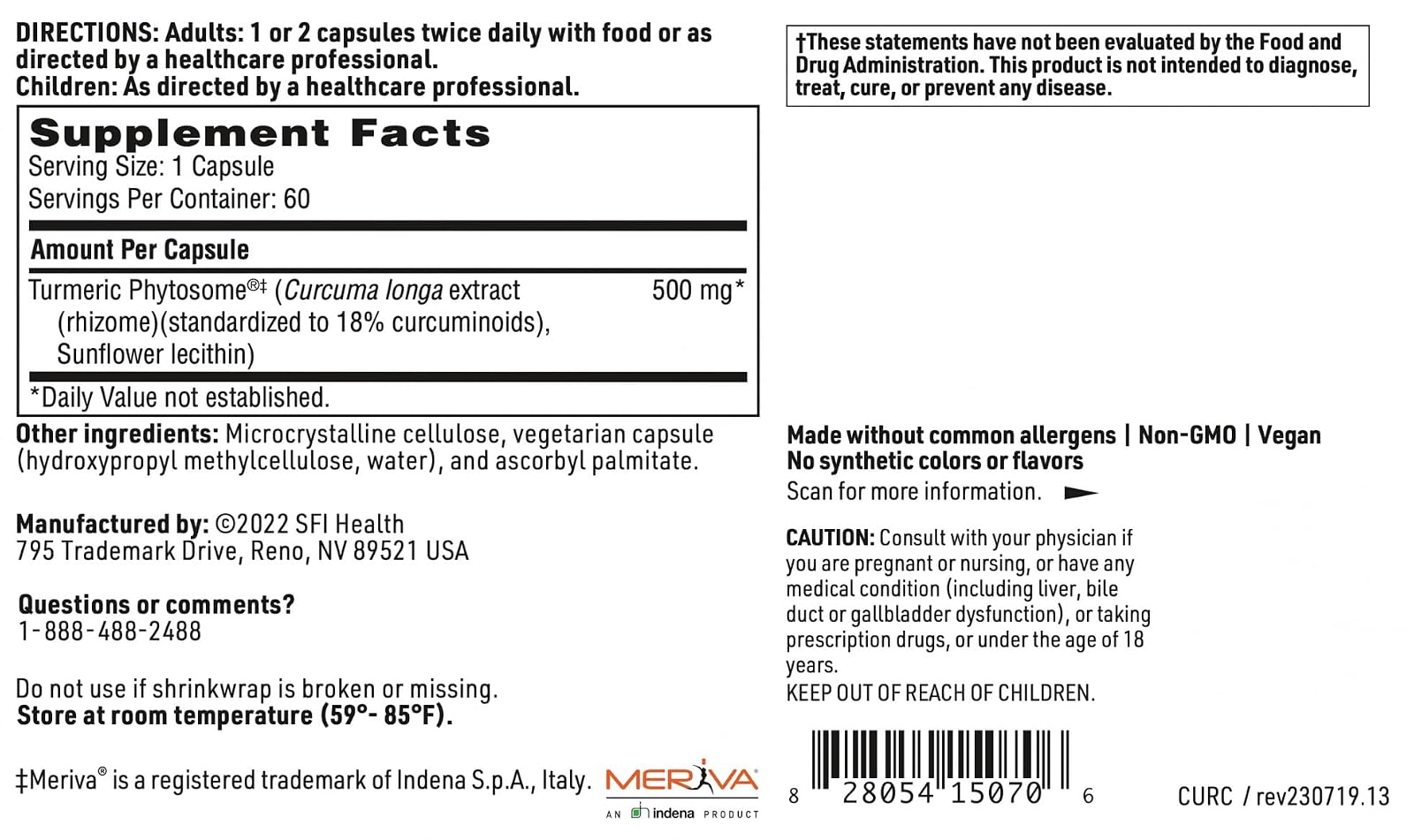 Klaire Labs turmeric for joint support