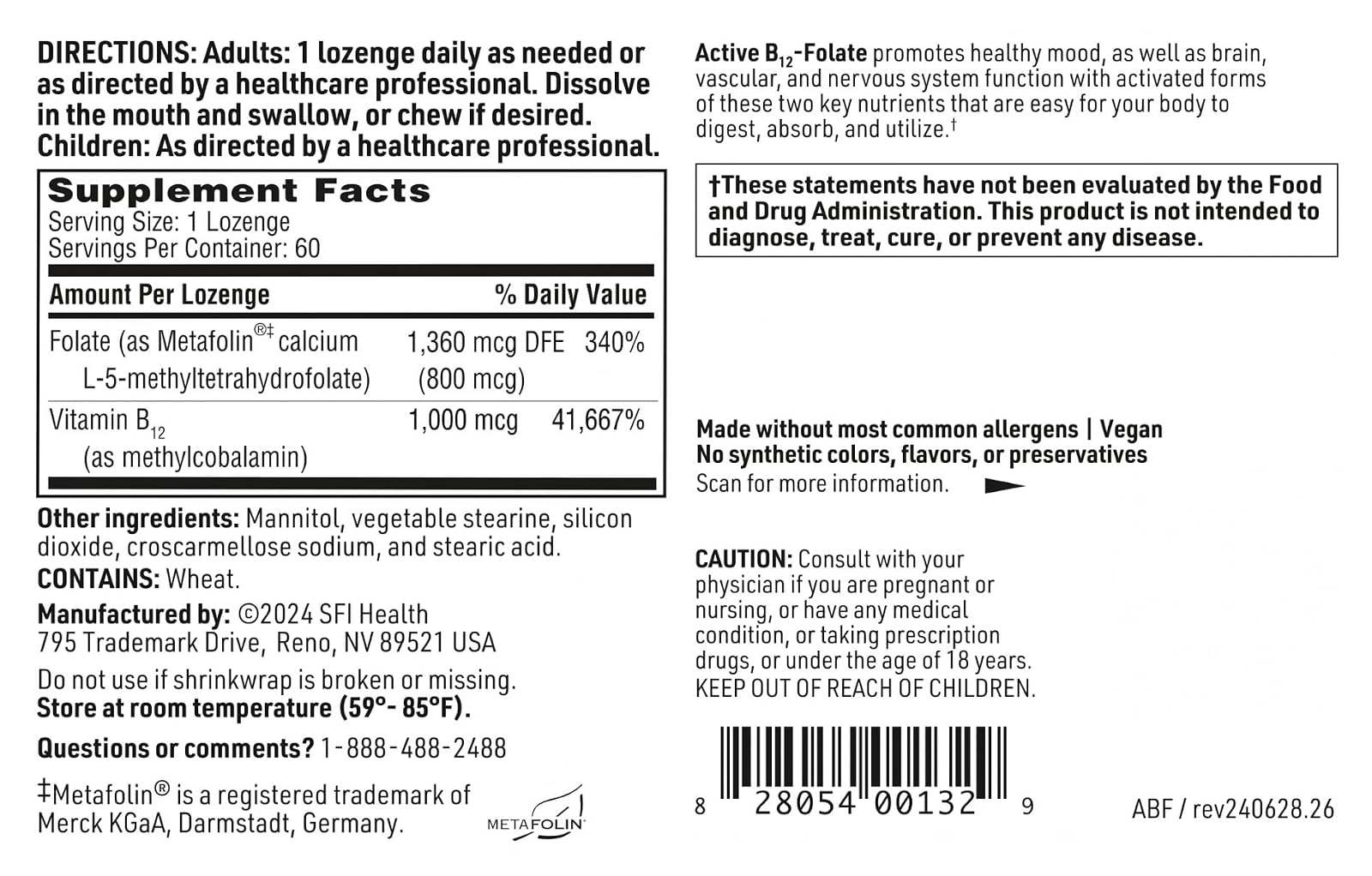 Klaire Labs vitamin B12 support
