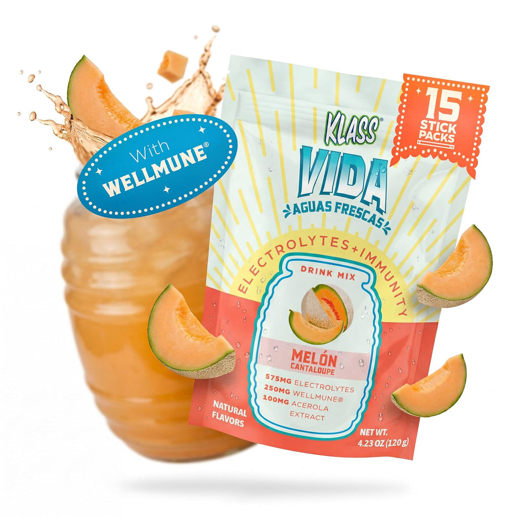 KLASS VIDA cantaloupe electrolyte powder