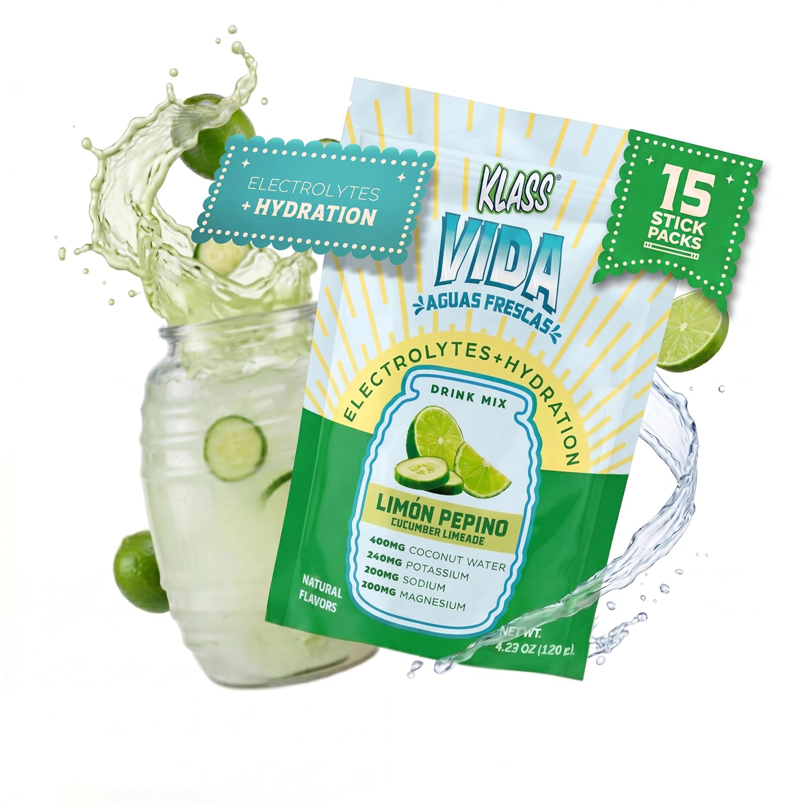 KLASS VIDA electrolyte powder for hydration