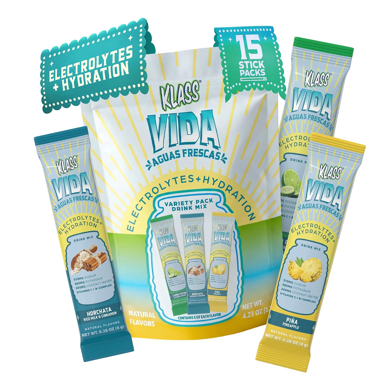 KLASS VIDA electrolyte powder hydration