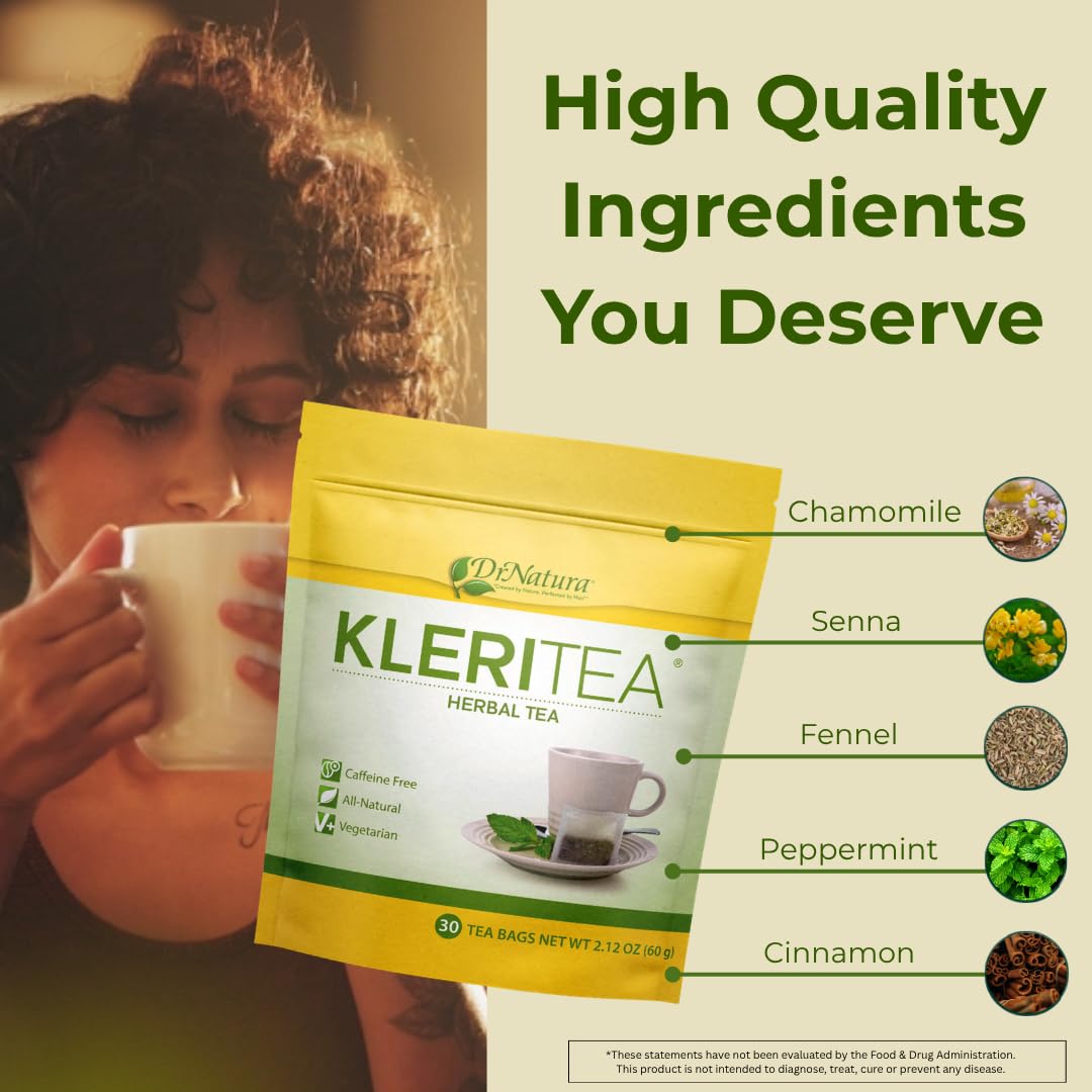 KleriTea herbal tea for stress relief