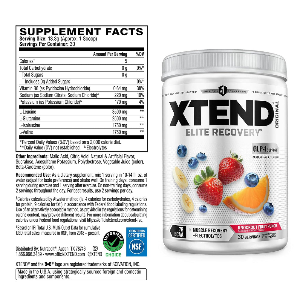 Knockout fruit punch BCAA supplement
