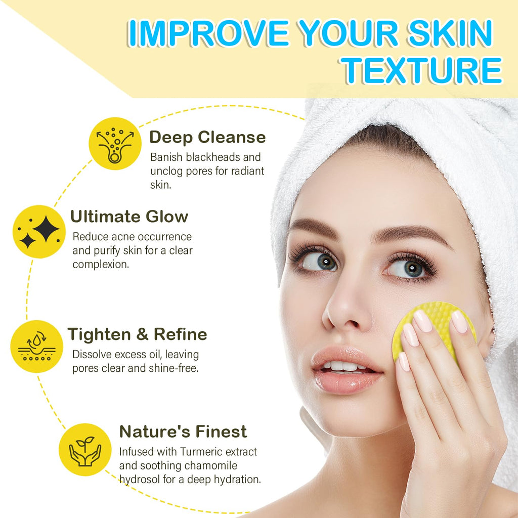 kojic acid turmeric pads for skin brightening