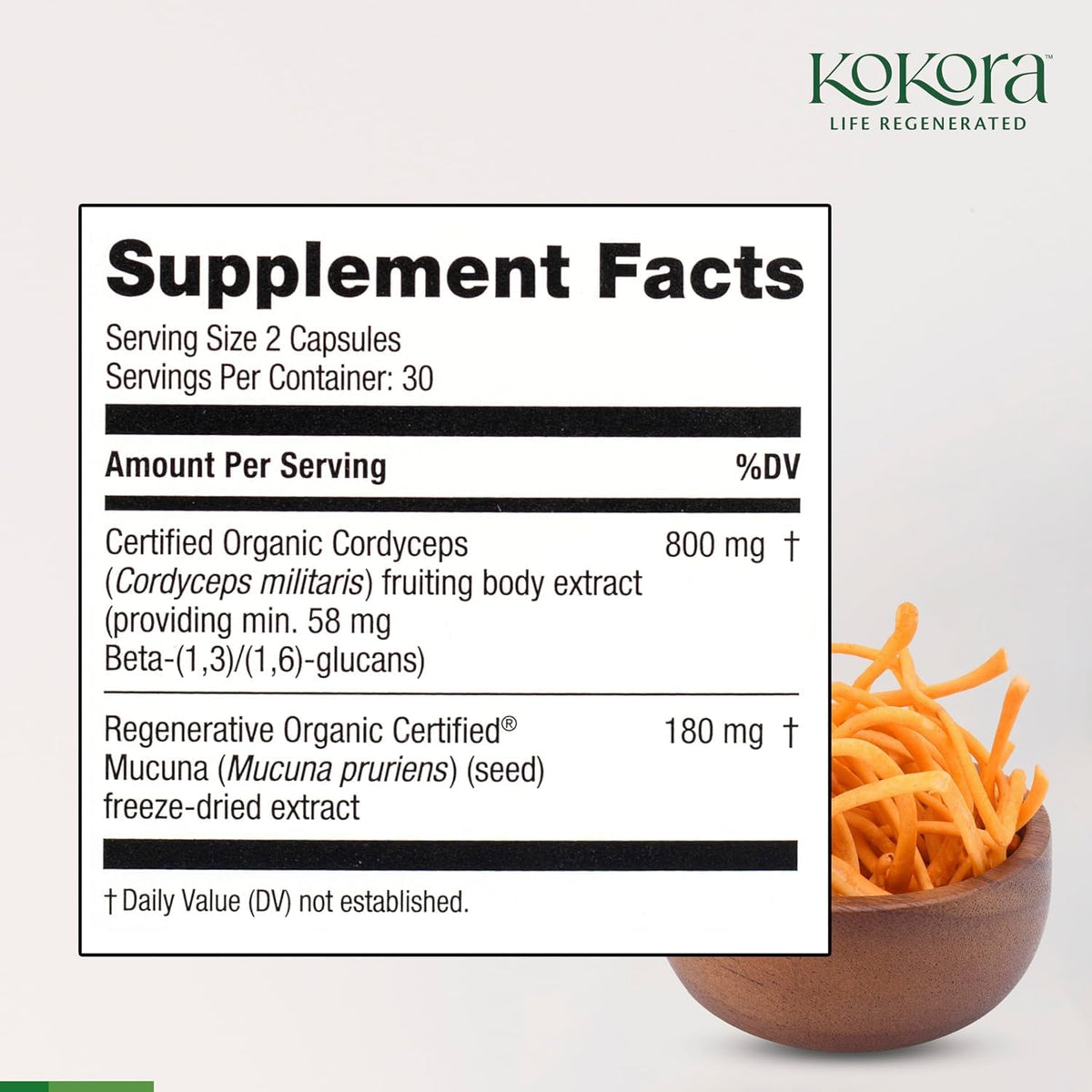 kokora adaptogen capsules for stress relief