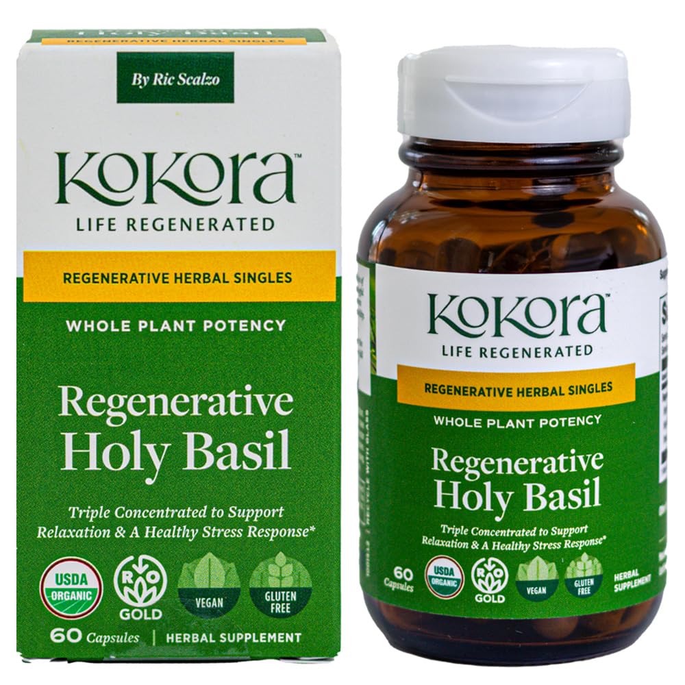 kokora Holy Basil capsules for stress relief