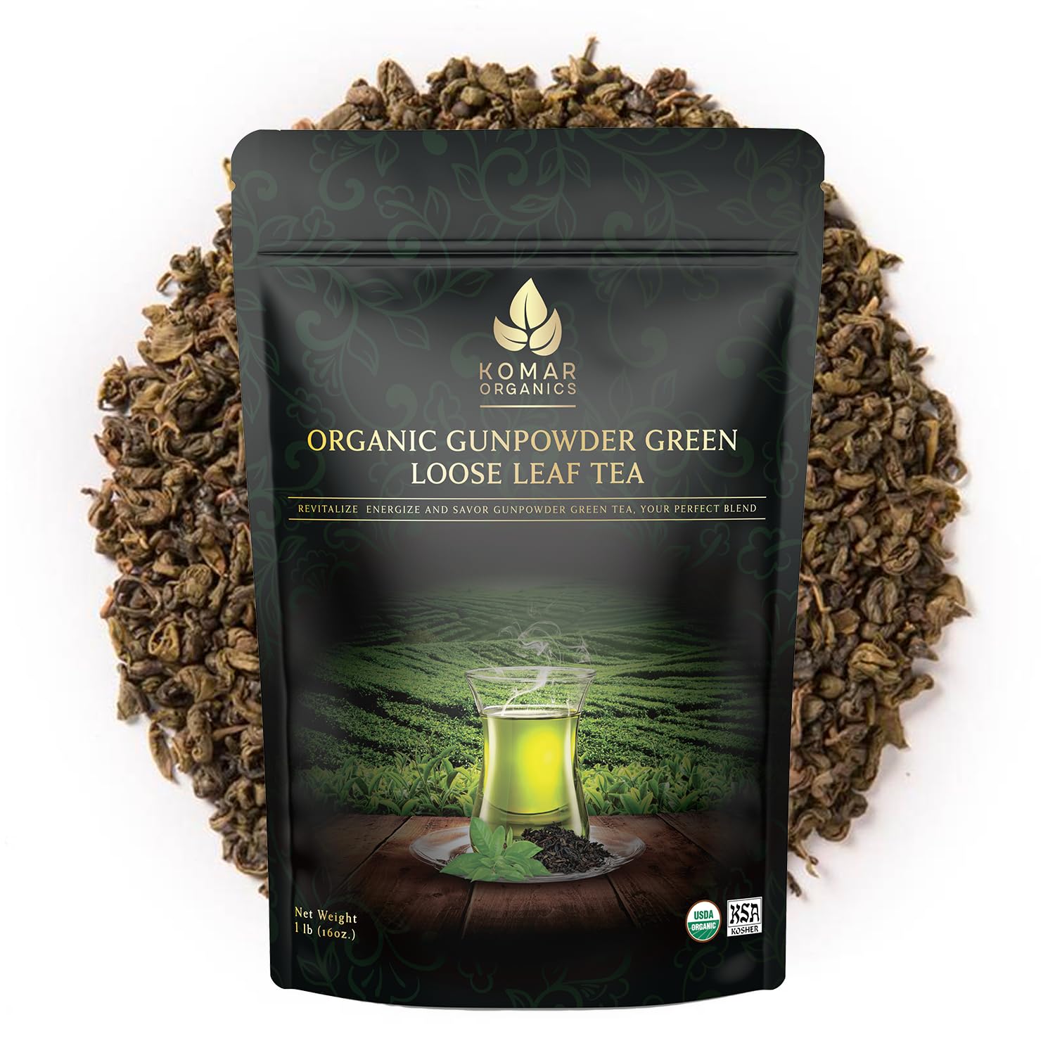 Komar Organics Gunpowder Green Tea benefits