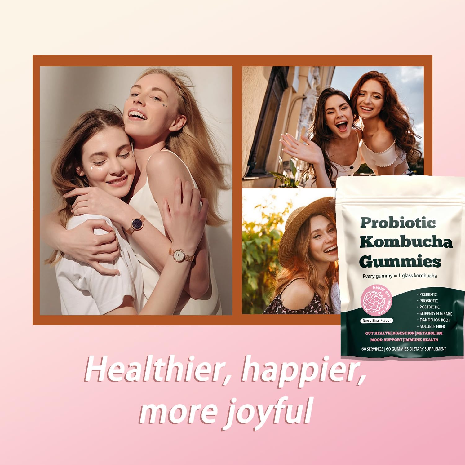 Kombucha digestive support for adults