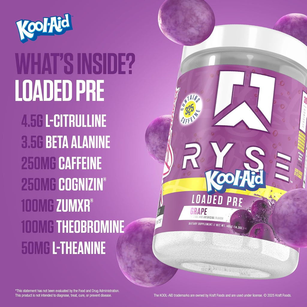 Kool-Aid grape flavour pre-workout boost