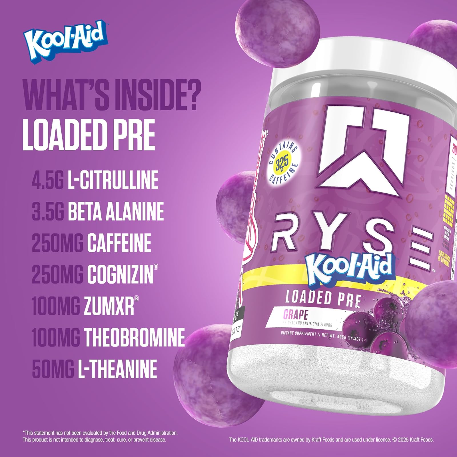 Kool-Aid grape flavour pre-workout boost