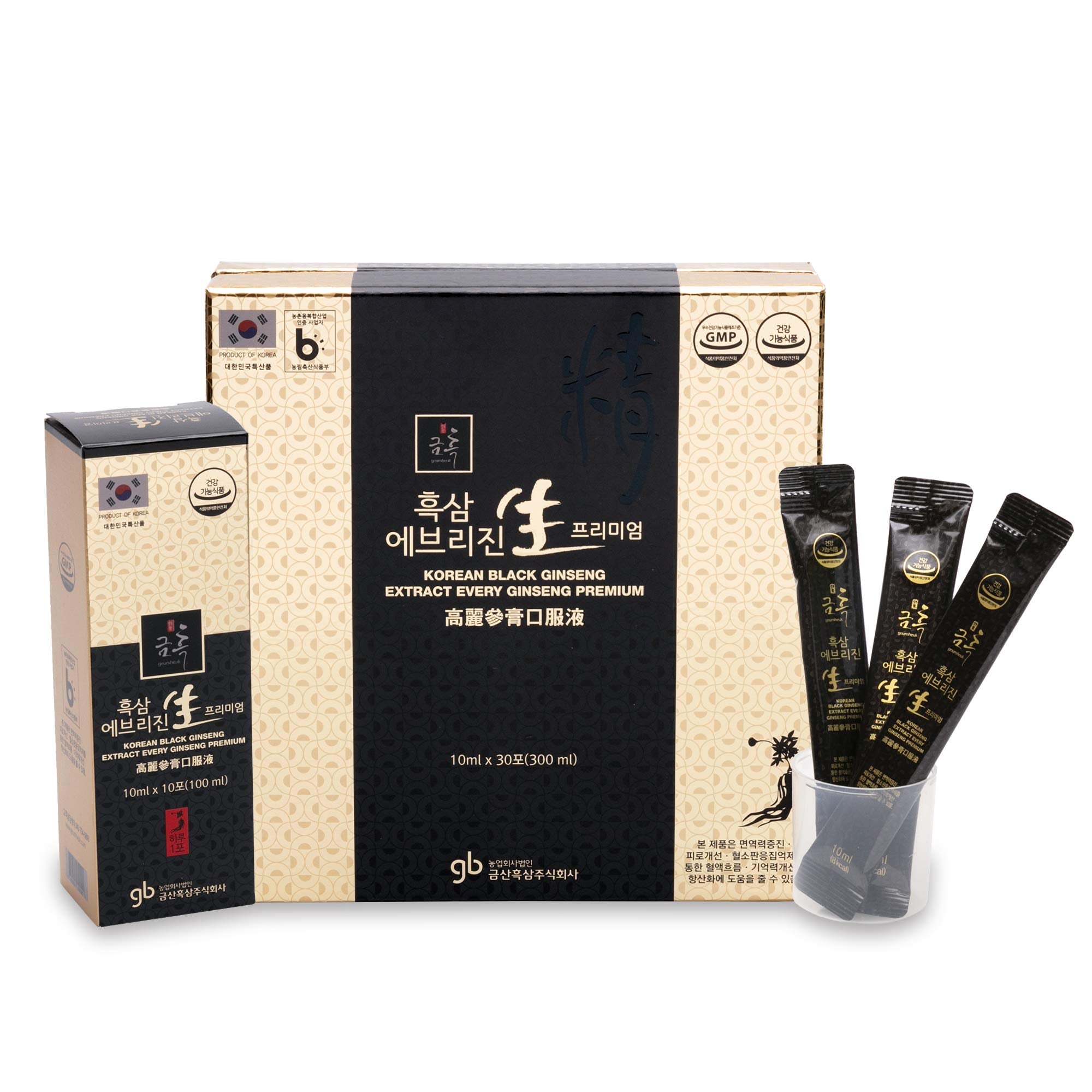 Korean black ginseng extract pouches