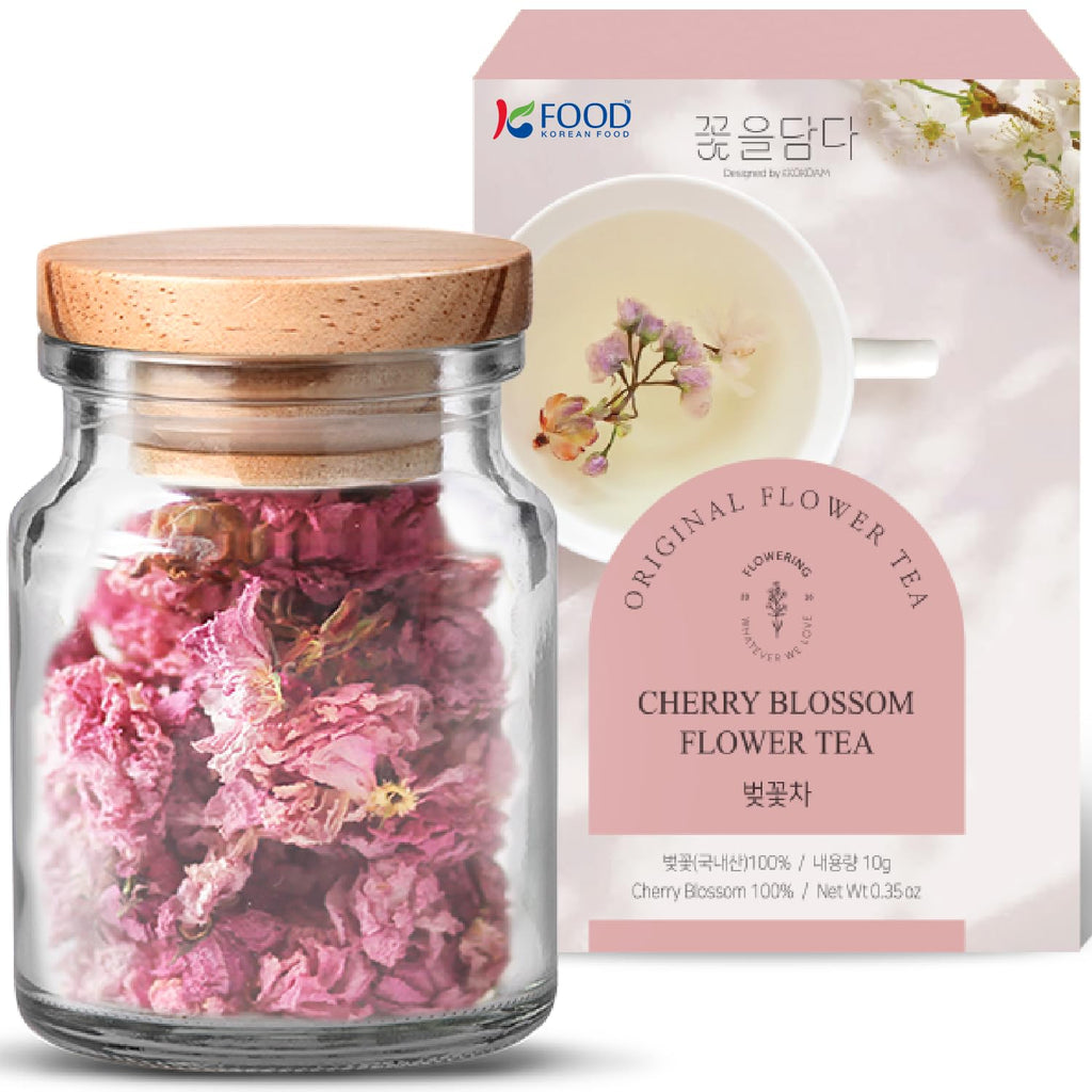Korean cherry blossom flower tea