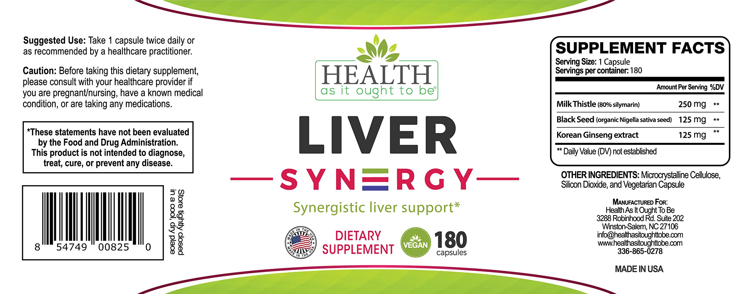 Korean ginseng and milk thistle blend