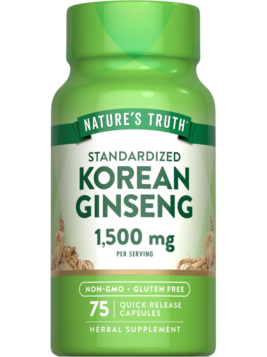 Korean ginseng capsules for energy