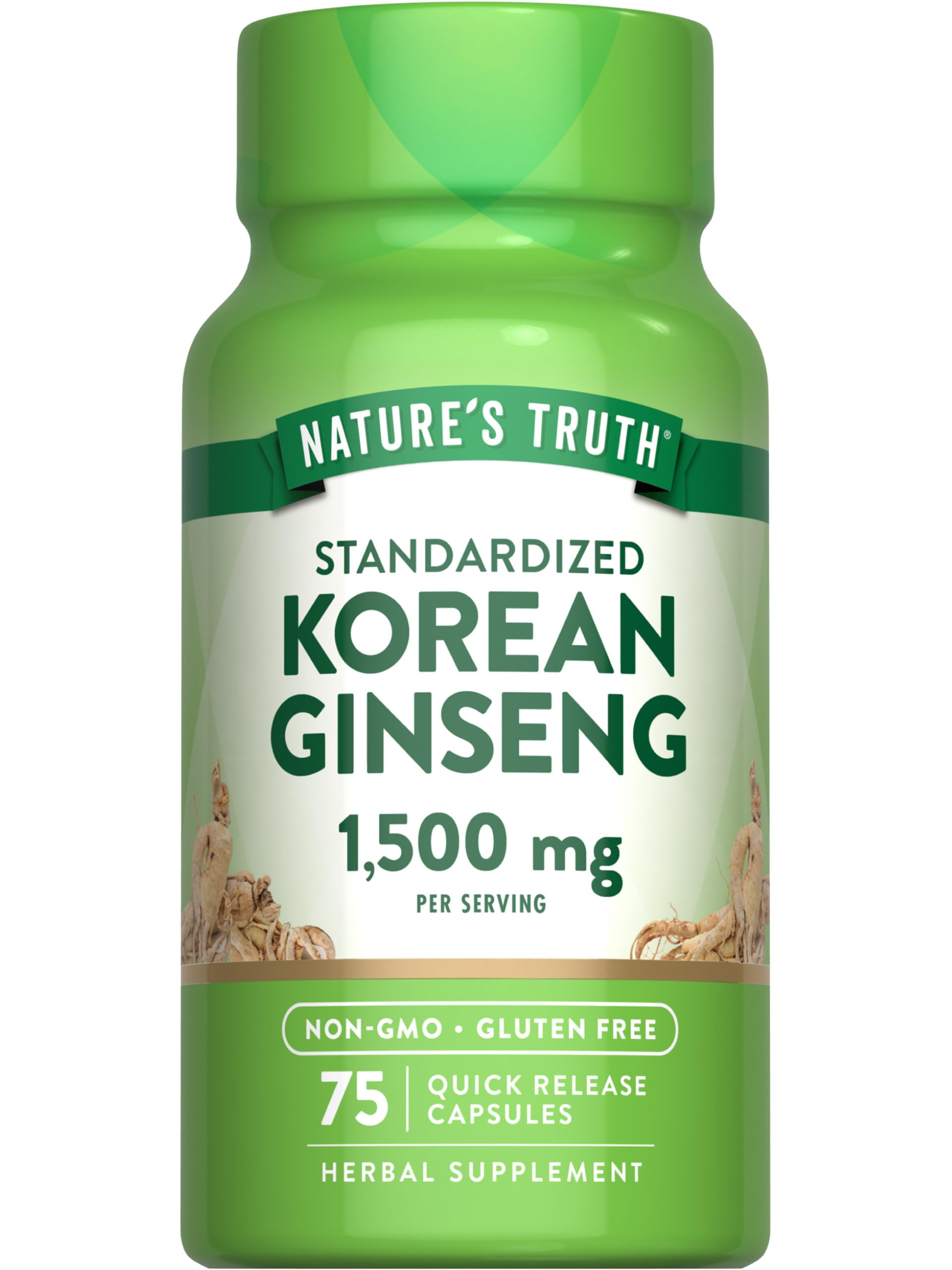 Korean ginseng capsules for energy