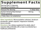 Korean ginseng capsules for mental clarity