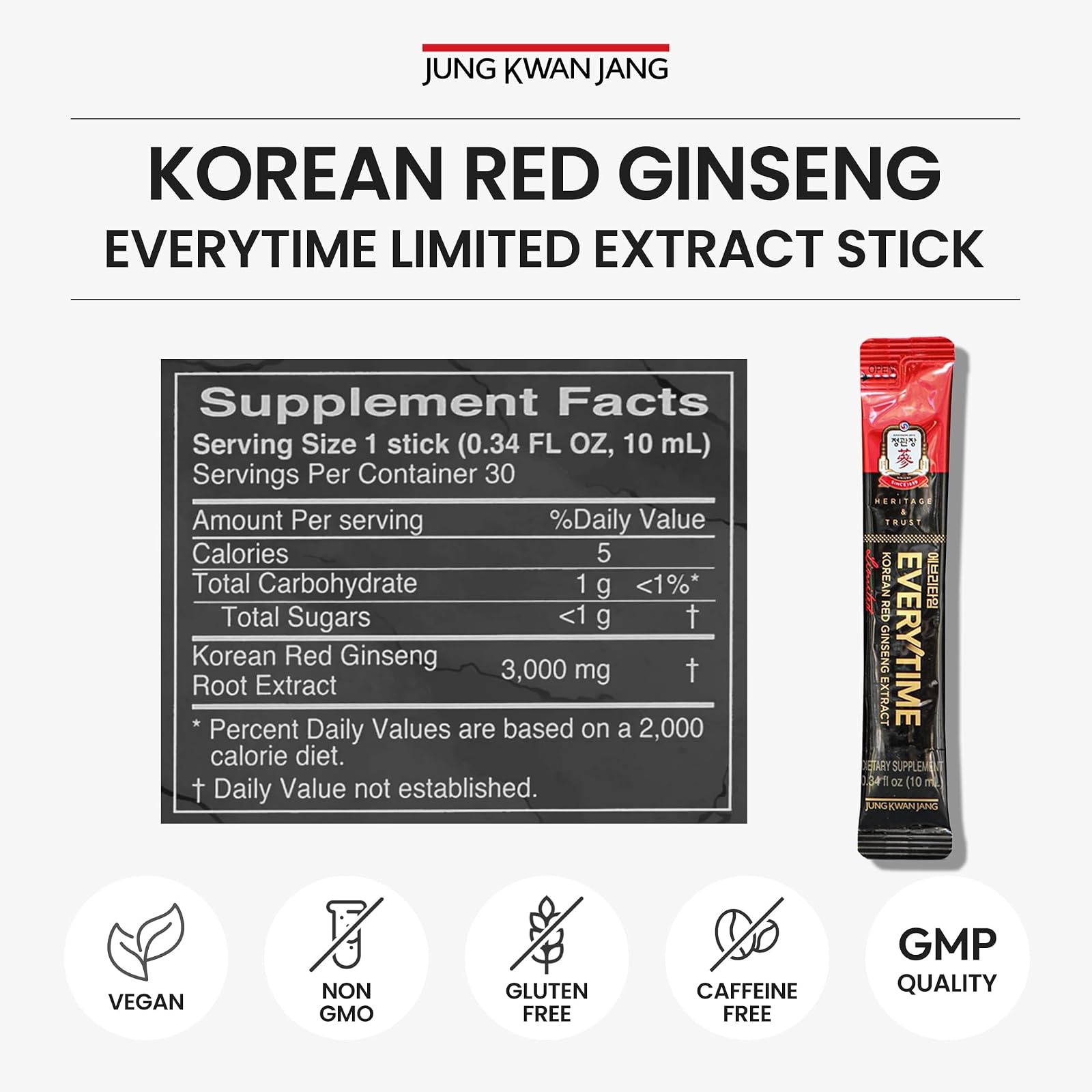 Korean ginseng extract daily wellness