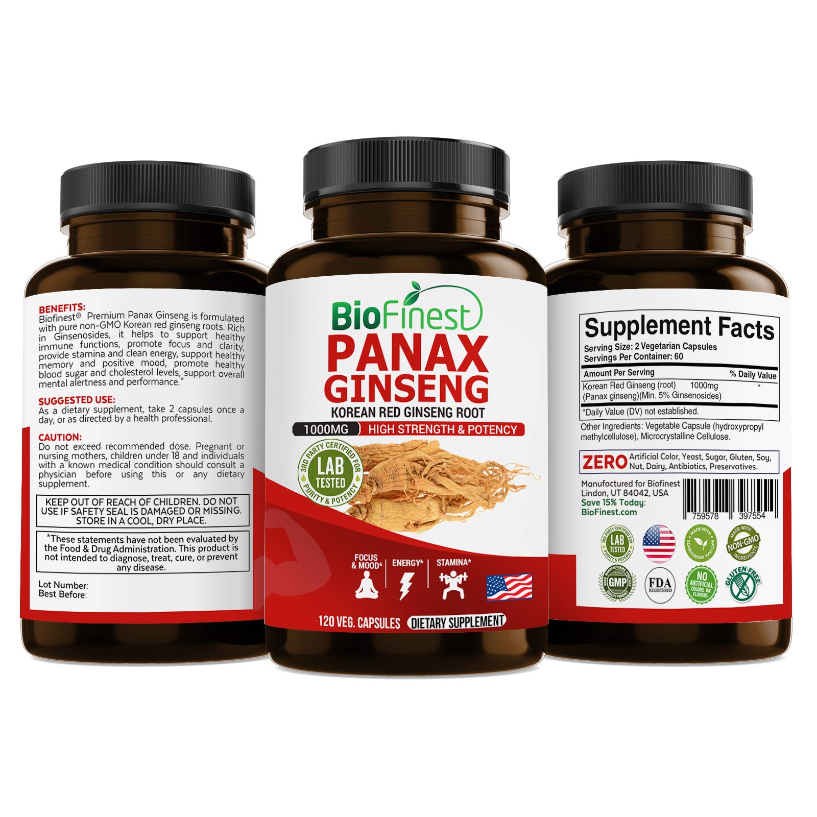 Korean ginseng for energy boost