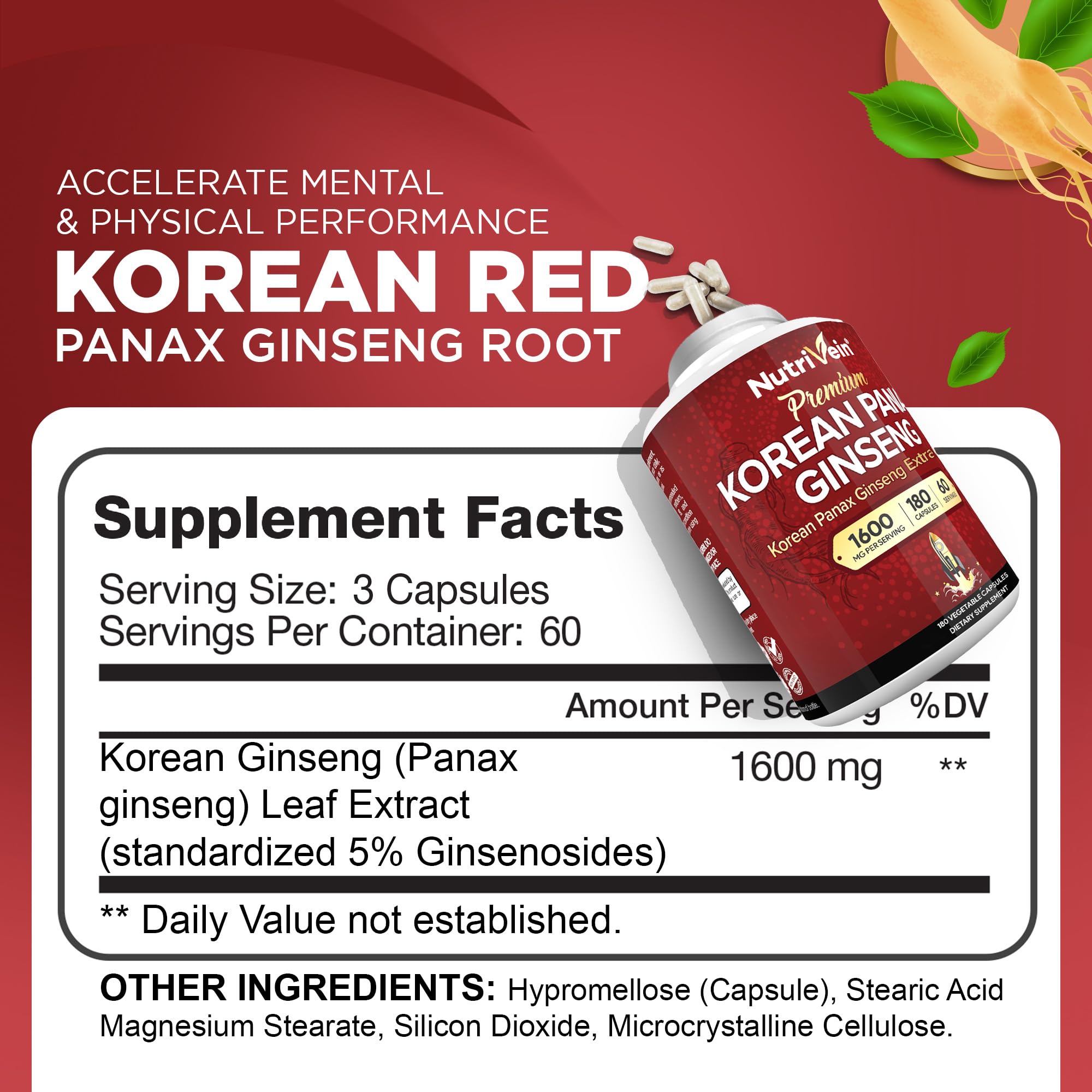 Korean ginseng for enhanced focus