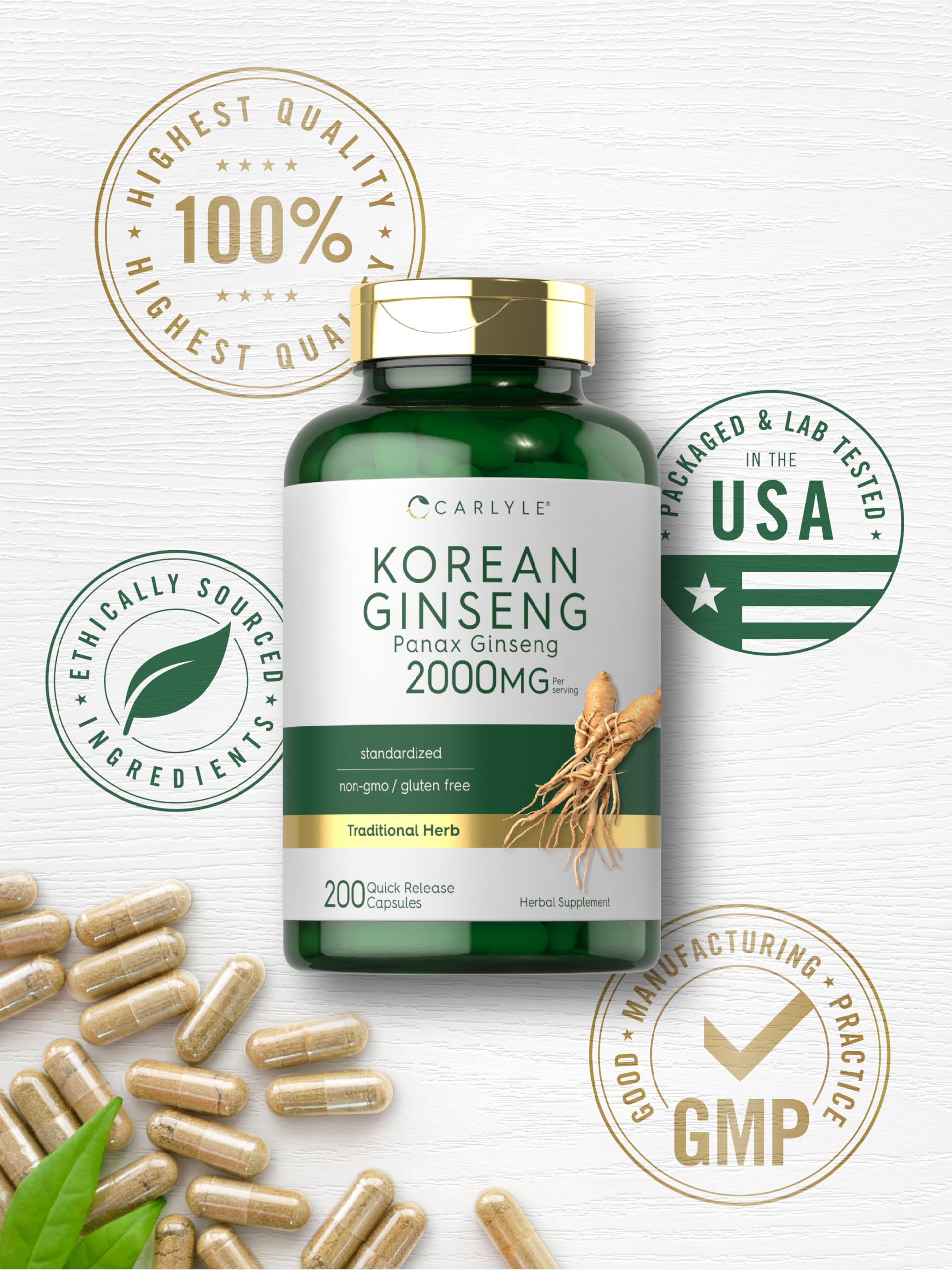 Korean ginseng for enhanced performance