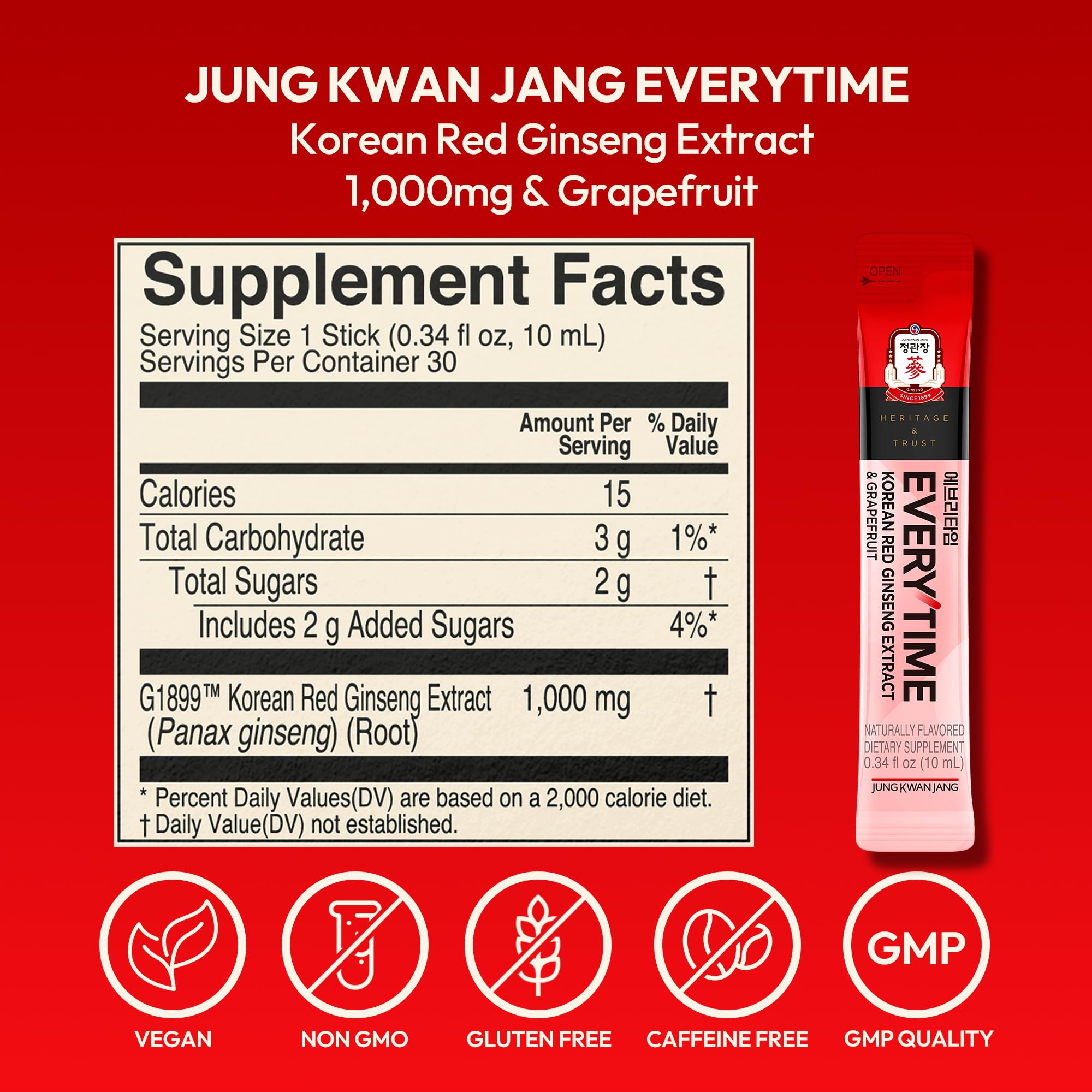 Korean ginseng for vitality and wellness