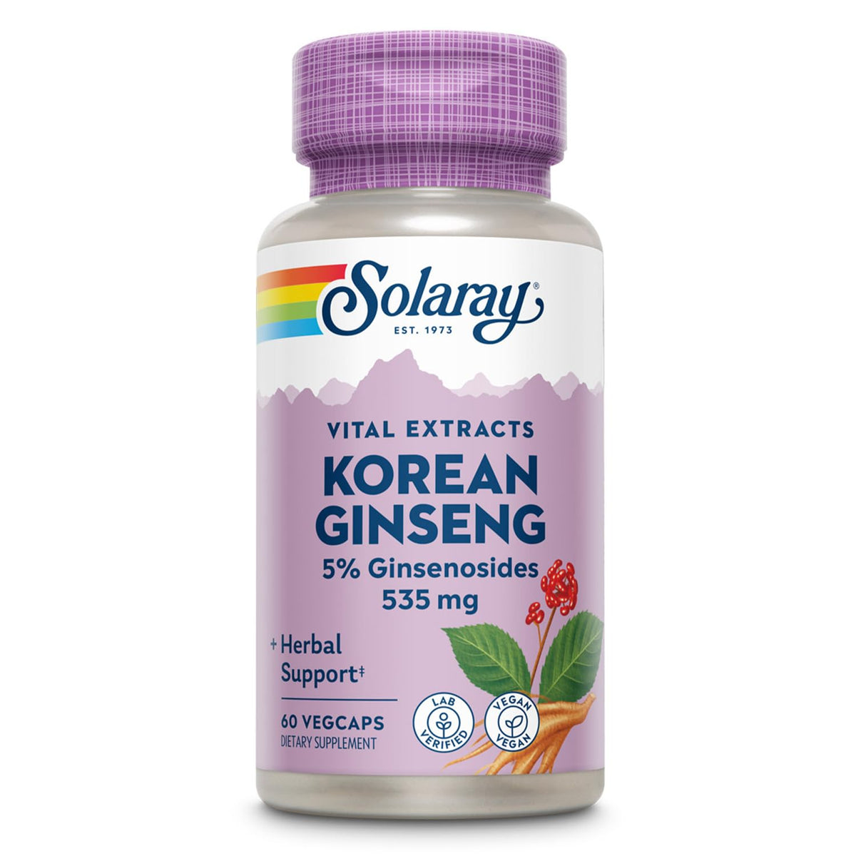 Korean ginseng root extract capsules