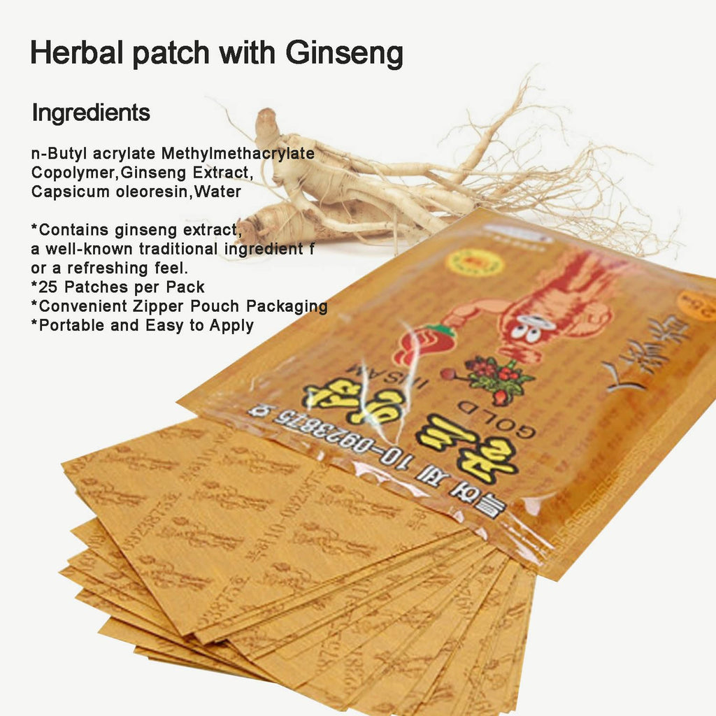 Korean ginseng skin treatment strips