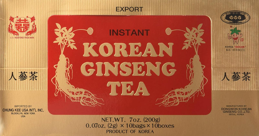 Korean ginseng tea for energy boost