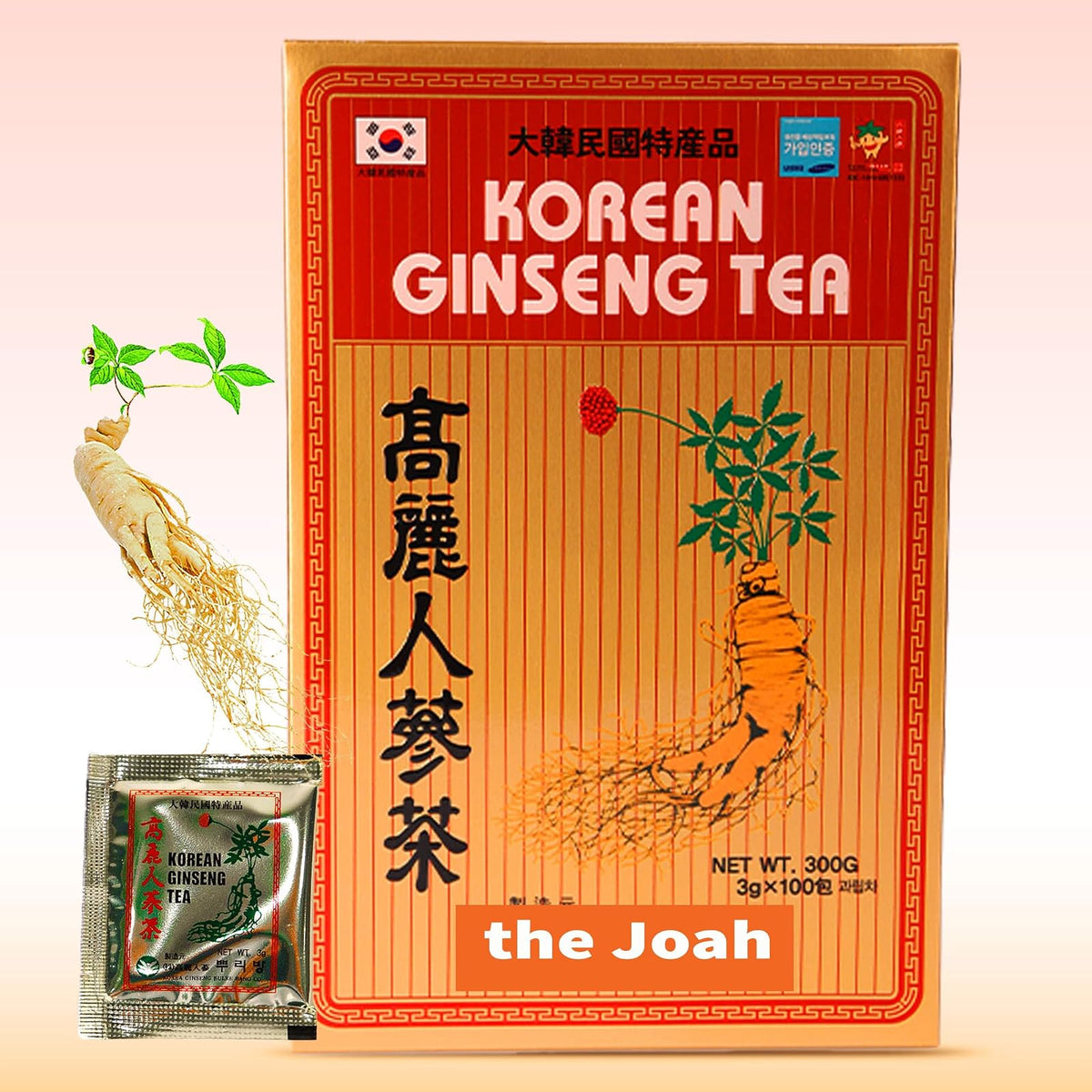Korean ginseng tea single-serve sachets