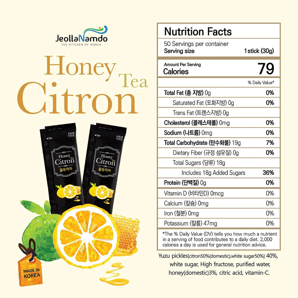 Korean honey yuza citron tea